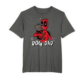 MARVEL Super Heroes Pets Deadpool Loves Dogpool Dog Dad T-Shirt