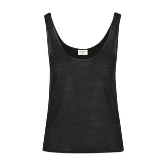 Saint Laurent Damen, Oberteile, Schwarzk, MGr&ouml;&szlig;e