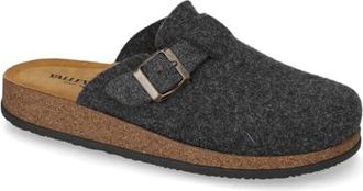 Valleverde 55830 Chaussons Maison Chambre Homme Laine Cotta Anthracite Semelle Caoutchouc, anthracite, 45 EU