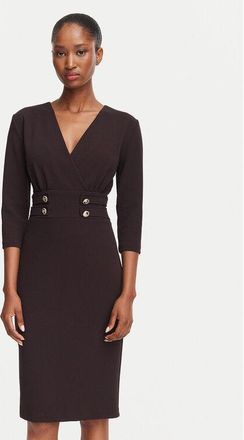 Rinascimento Rinascimento Coctailkleid CFC0131070003 Dunkelbraun Slim Fit