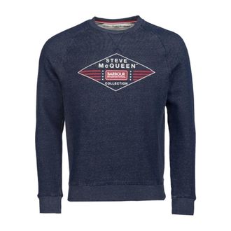 Barbour SMQ Application Sweatshirt - - Sweatshirts & Hoodies - Herren - Blau - XL