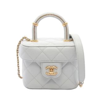 Chanel Sac bandouli&egrave;re 2Way Vanity Matelass&eacute; Pre-owned - Femme - Pre-owned - Bleu - Taille: ONE Size