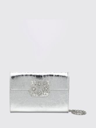 Roger Vivier Mini sac Efflorescence en cuir lamin&eacute; avec boucle bijou