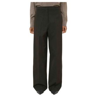 Meimeij Femme, Pantalons, Brun, Taille: 38 FR Pantalon Marron Fonc&eacute;