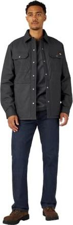 Dickies V&ecirc;tements Ext&eacute;rieurs pour Homme, Veste courte en toile de coton Flex, Technologie d&eacute;perlante, Noir, 3XL