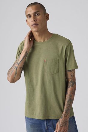 Levi's T Shirt &Agrave; Poche Classic - Homme - Vert / Moss Olive - XL