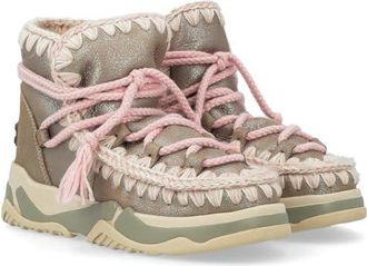 Mou Trainer 02 SCOUBIDOO Lace, Chaussures Hautes Bottes Mode Mode, Stone Metallic, 37 EU