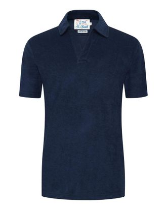 MC2 Saint Barth Glattes Poloshirt aus einem Lyocell-Baumwolle-Mix in