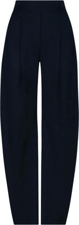 The Attico Femme, Pantalons, Bleu, Taille: 34 FR Pleated Pantalons