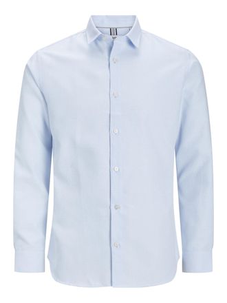 Jack & Jones Herren Jjeharvey Shirt Ls Noos 12248522,Cashmere Blue,L