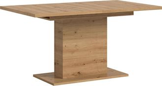 ebuy24 Ebuy24 - Motion Esstisch S&auml;ulenfu&szlig; 90x150/190cm inkl. 1 Einlegeplatte Eiche Dekor