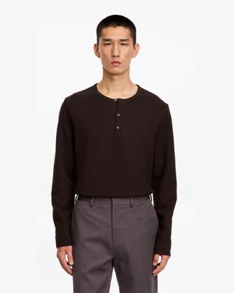 Arket Henley-Shirt -Braun