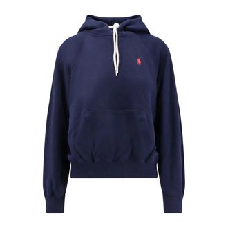 Polo Ralph Lauren Bestickter Logo-Kapuzenpullover - - Sweatshirts & Hoodies - Damen - Blau - XL