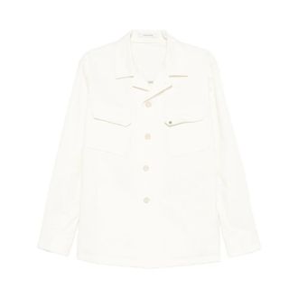 Tagliatore Overshirt mit Knopfleiste und Taschen - - Jackets - Herren - Beige - L