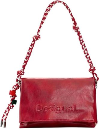 Desigual Femme, Sacs, Rouge, Taille: ONE Size Sac &agrave; main avec bandouli&egrave;re et poche int&eacute;rieure