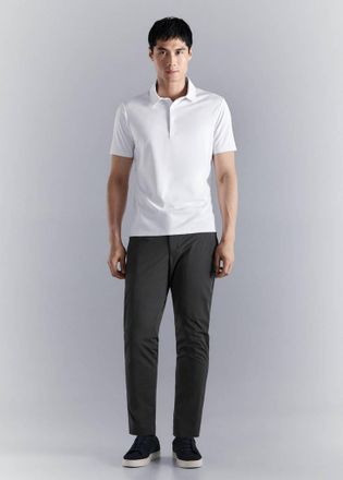 Mango Polo comfort stretch Coolmax blanc - Homme - XXL - MANGO MAN