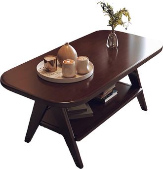 Generic Heimbürotisch, Schreibtisch, niedriger Wohnzimmertisch mit Zwei Schubladen, geeignet for den Einsatz im Wohnzimmer, Arbeitszimmer, Büro und Schlafzimm