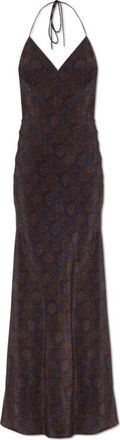 Matteau Femme, Robes, Brun, Taille: 38 FR Low Back Halter Dress
