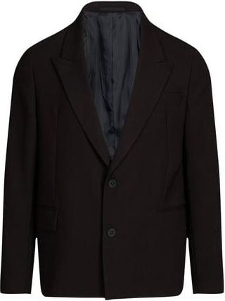 Saison 1865 Veste de costume droite unie en laine vierge