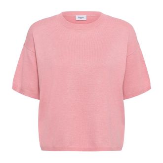 Saint Tropez Maille &agrave; col rond - Femme - Pulls - Rose - Taille: 40 FR