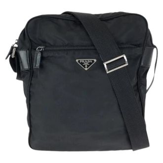 Prada Pre-owned Tessuto Nylon Schultertasche - - Pre-owned - Damen - Schwarzk - ONE SIZE
