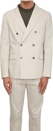 Paolo Pecora Homme, Vestes, Blanc, Taille: XL Giacca Tessuto