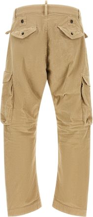 Dsquared2 Multi-Pocket Corduroy Cargo Pants - Camel