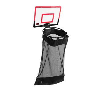 TOPBATHY Wäschekorb mit Basketballrahmen Platzsparender Hängender Wäschekorb mit Reißverschluss für Kinderzimmer Badezimmer und Studentenwohnheim Vielseitiger 