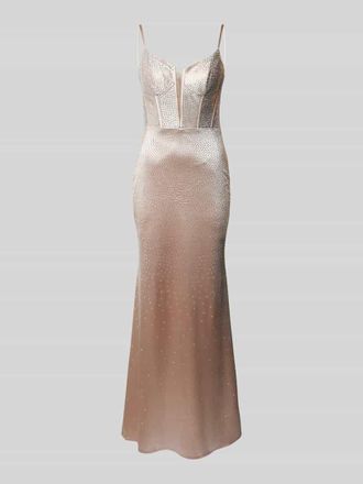 Mascara Abendkleid mit Ziersteinbesatz
