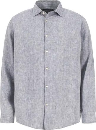 Marc O'Polo Herren Hemd blau meliert