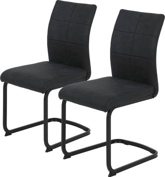 Hela home24 Freischwinger Playa 2er-Set 42 x 89 x 59cm Grau