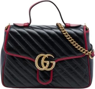 Gucci Sac bandouli&egrave;re matelass&eacute; Pre-owned - Femme - Pre-owned - Noir - Taille: ONE Size