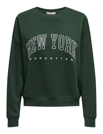 Only Onlsweat Life L/S Crew O.Size State Noos