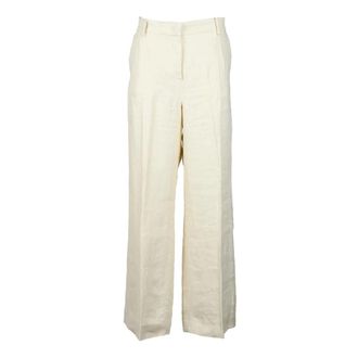 Max Mara Leinenhose - - Trousers - Damen - Beige - S