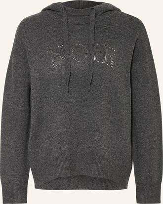 Cat Noir Catnoir Strick-Hoodie Mit Schmucksteinen grau