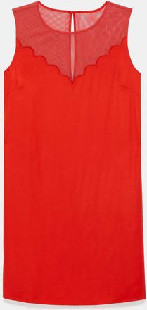 Kate Spade New York Kate Spade Scallop Shift Kleid f&uuml;r Frauen in Warmes Zimtbraun, Gr&ouml;&szlig;e: Mittel | Viscose