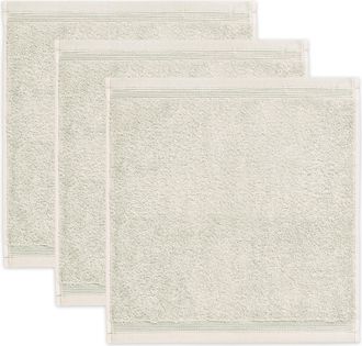 Möve Superwuschel Seiftuch 30 x 30 cm aus 100% Baumwolle, Nature 3er Set