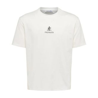 Premiata Pa1017 Baumwoll-T-Shirt - - Tops - Herren - Wei&szlig; - S