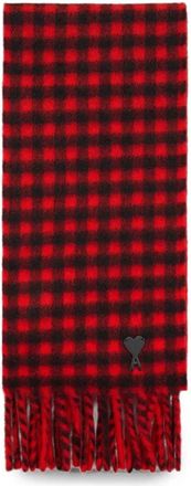Ami Scarf Wool Plaid Echarpe Ami De Coeur