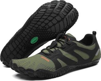 Saguaro Homme Femme Barefoot Shoes Chaussures Minimalistes Chaussures de Trail Pieds Nus pour Fitness Randonnée Vert Armée,GR.47