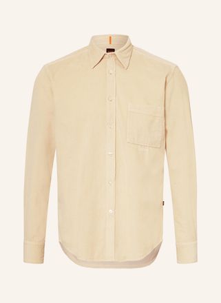 HUGO BOSS Cordhemd Relegant Regular Fit beige
