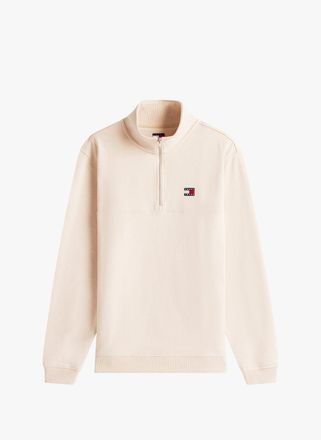 Tommy Hilfiger Sweat col montant zipp&eacute; avec logo brod&eacute;