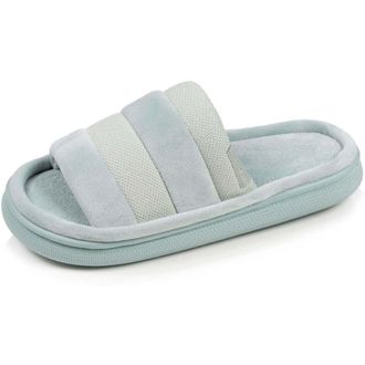 Isotoner Chaussons sandales BLOUP Femme Vert amande