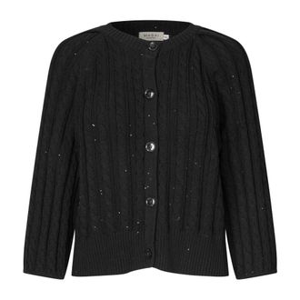 Masai Cardigans - - Knitwear - Damen - Schwarzk - XL