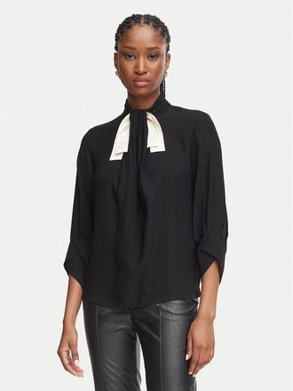 Elisabetta Franchi Bluse CA-178-66E2-V320 Schwarz Regular Fit