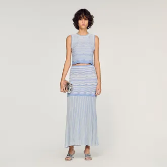 Sandro Kurzes Top aus Fantasiestrick