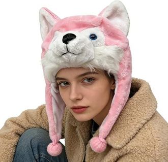 Generic Chapeau pull coupe-vent thermique 50 x 30 cm, couvre-chef de cheval, chapeau animal, protection des oreilles, pour femmes et hommes, pique-niques, ran