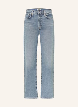 A Gold E Agolde Straight Jeans Harper blau