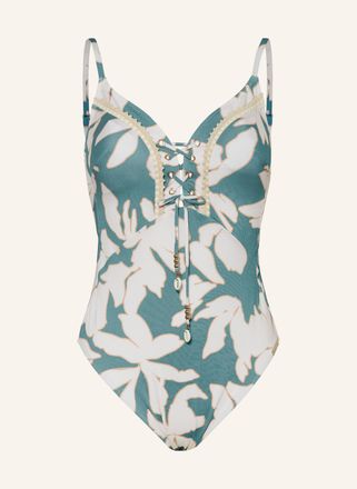 Watercult Watercult Badeanzug Floral Abstract blau