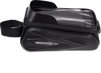 Soimiss Lenkertasche Handytasche f&uuml;rs Fahrrad mit Transparentem Touchfenster Sto&szlig;feste Fronttr&auml;gertasche f&uuml;r Smartphone und Zubeh&ouml;r